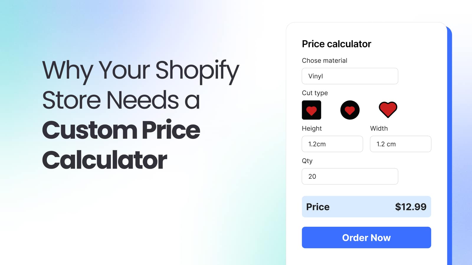 Why Your Shopify Store Needs a Custom Price Calculator - Custom Price ...